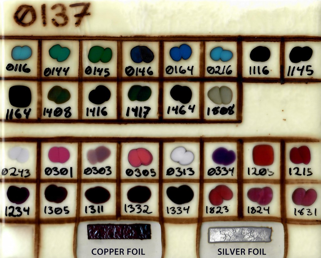 Bullseye Color Reactions – FusedGlass.Org